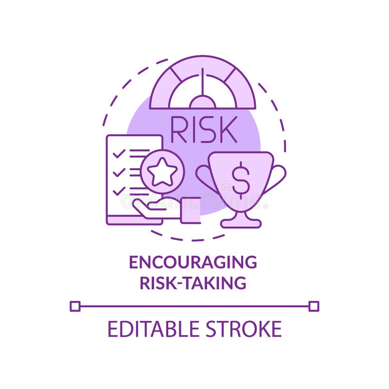 Risk-taking Behaviors Red Gradient Concept Icon Stock Vector ... Risk-taking Behaviors Red Gradient Concept Icon Stock Vector ...