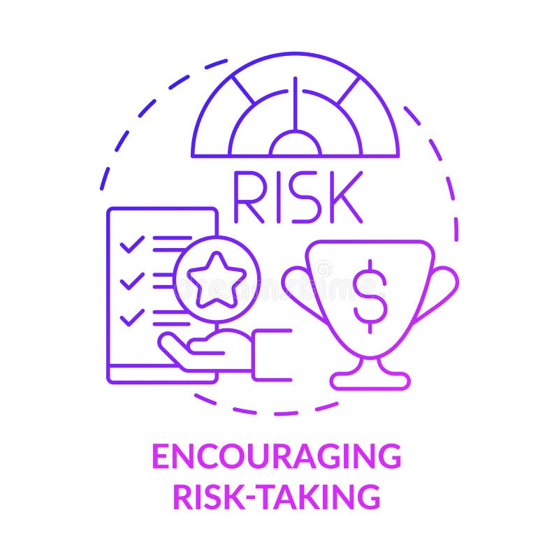 Risk-taking Behaviors Red Gradient Concept Icon Stock Vector ... Risk-taking Behaviors Red Gradient Concept Icon Stock Vector ...