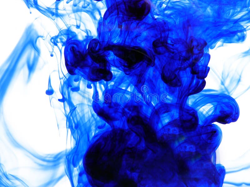 Encre bleue image stock. Image du doux, encre, couleur - 115513