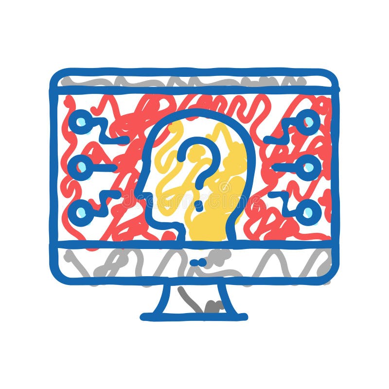 Encrypt Security System Icon Doodle Illustration Stock Vector ...