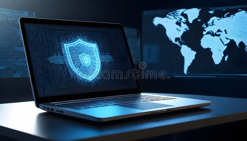 Encrypted Armor: Safeguarding Your Laptop with Code and Data Stock ...