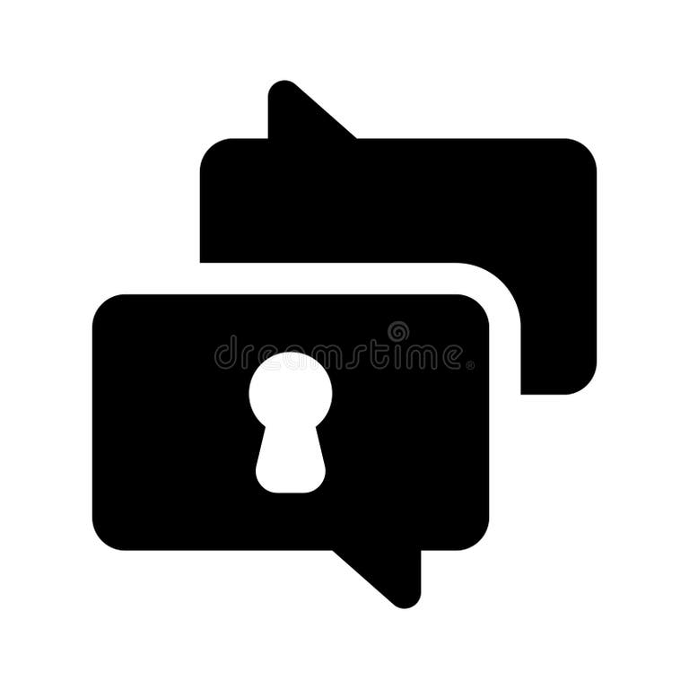 Encrypted Chat Vector Design in Modern Style, Premium Icon Stock Vector ...