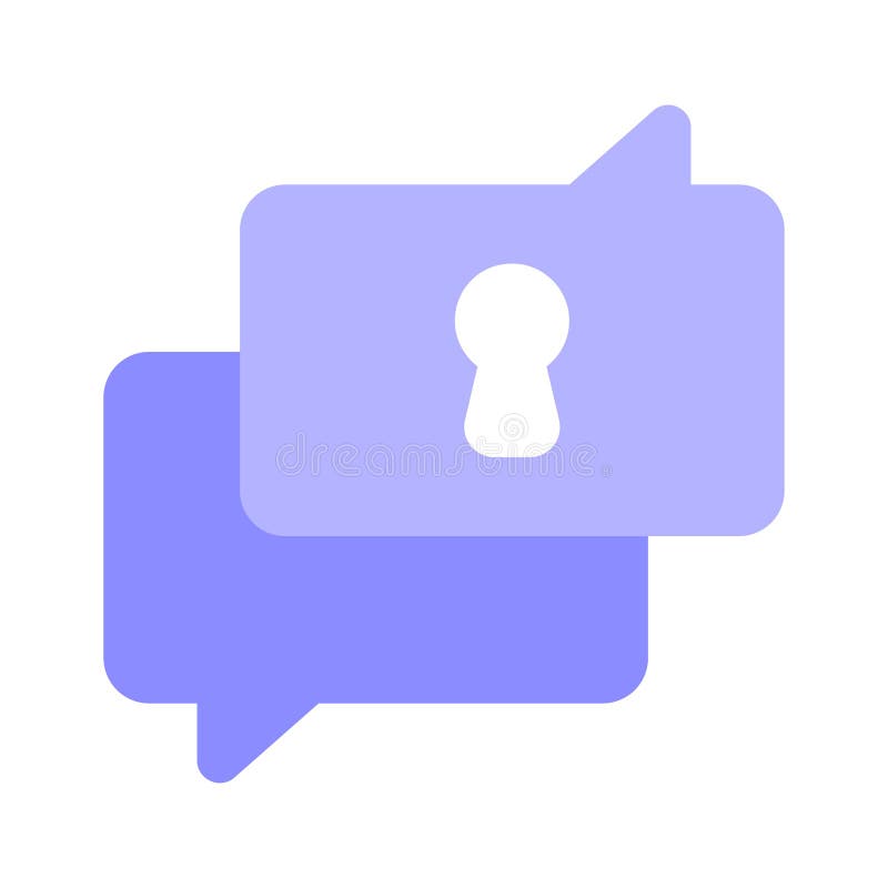 Encrypted Chat Vector Design in Modern Style, Premium Icon Stock Vector ...