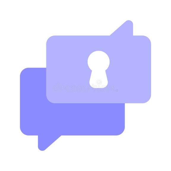 Encrypted Chat Vector Design in Modern Style, Premium Icon Stock Vector ...