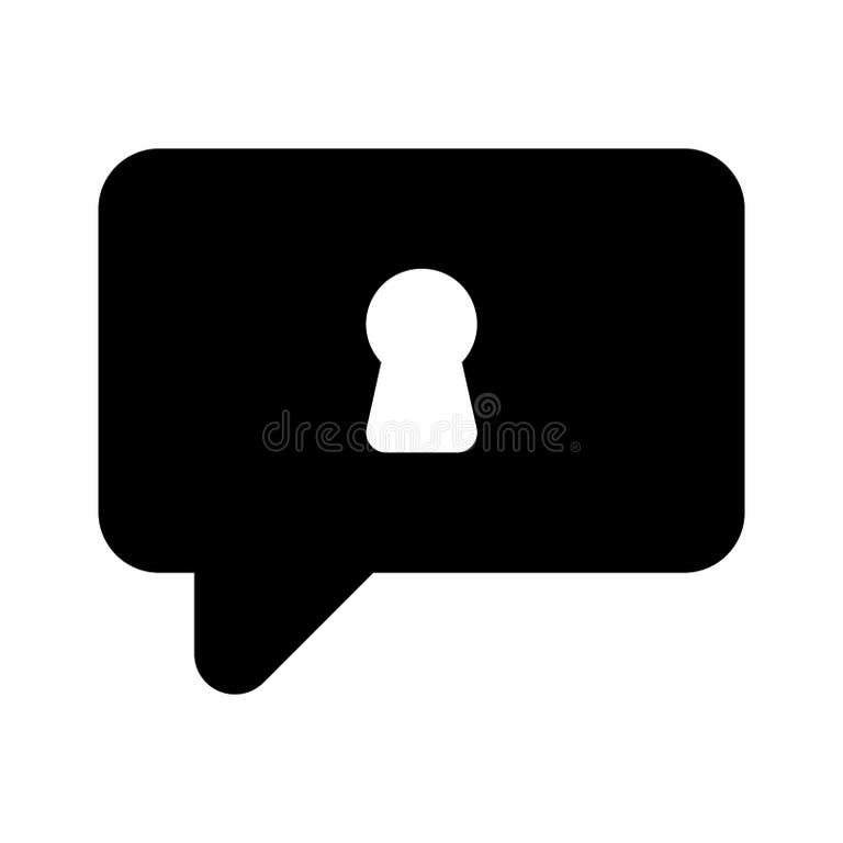 Encrypted Chat Vector Design in Modern Style, Premium Icon Stock Vector ...