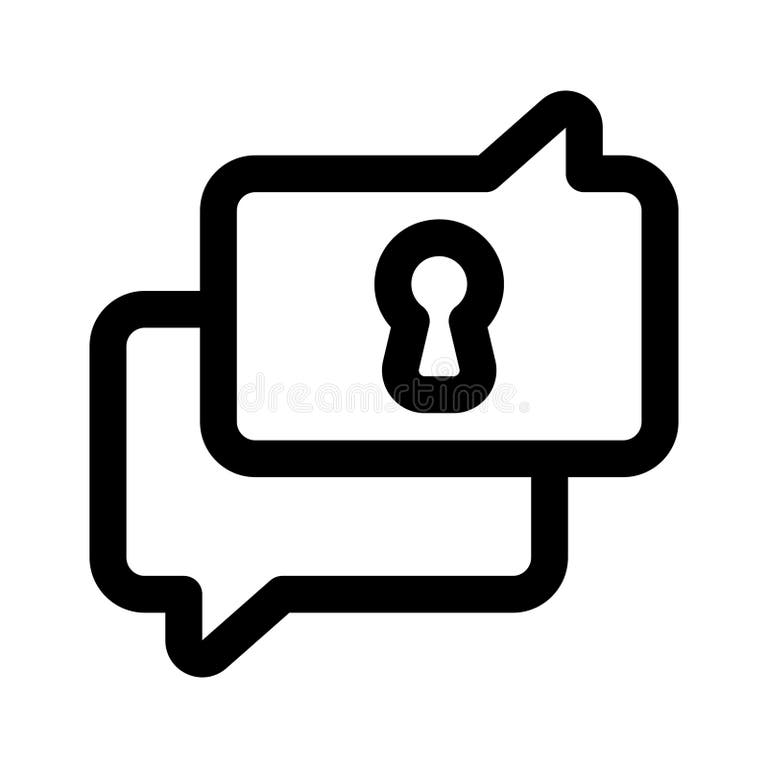 Encrypted Chat Vector Design in Modern Style, Premium Icon Stock Vector ...
