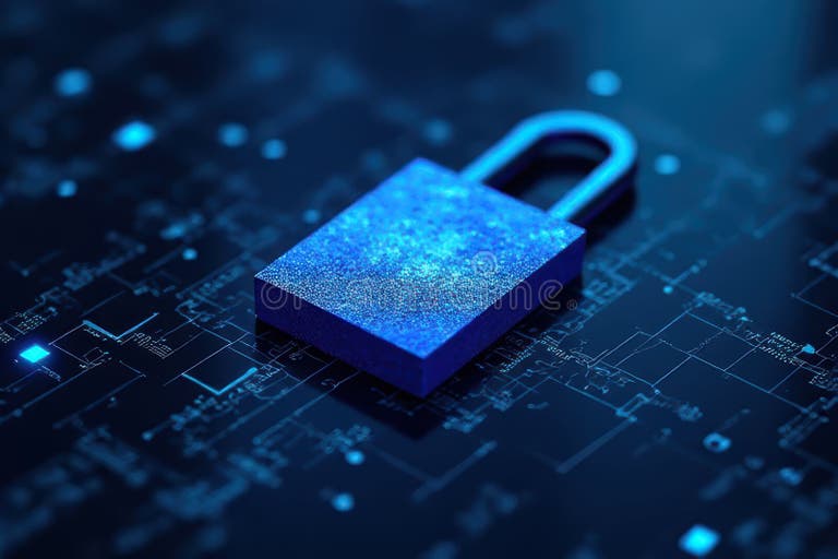 Encrypted Data Protection stock illustration. Illustration of ...