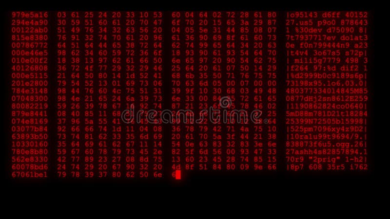 Encrypted Fast Long Scrolling Programming Security Hacking Code Data 4562
