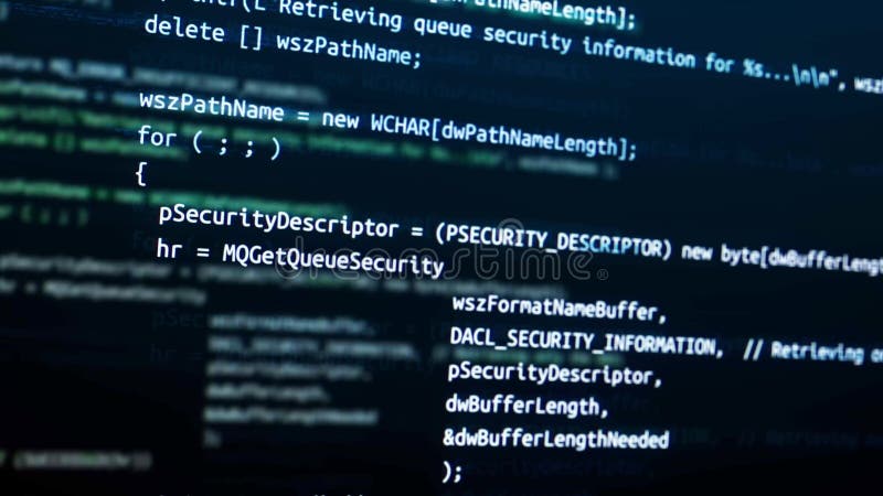 3d Hacking Code Data Flow Stream On Blue Screen Error Messages Computer Loop Animation 9301