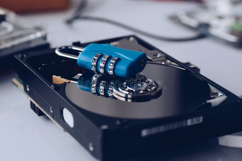 Encrypted hard disk stock photo. Image of malware, crisis - 108501074