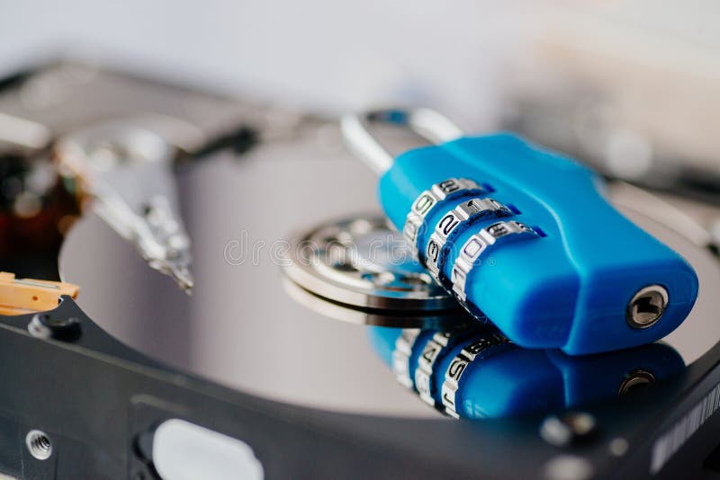Encrypted hard disk stock image. Image of internet, lock - 108501127