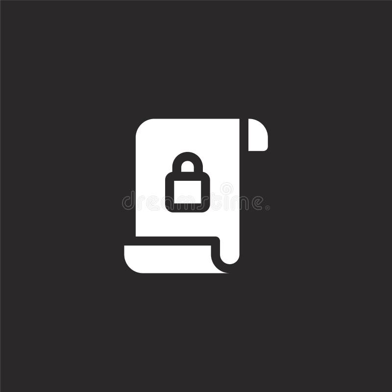 Encrypted Icon. Filled Encrypted Icon for Website Design and Mobile ...