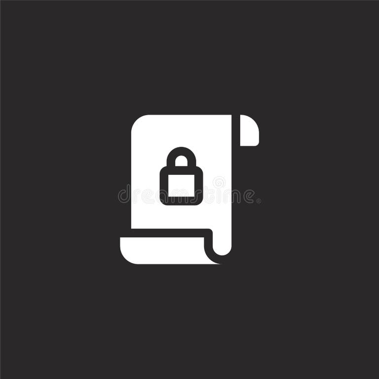 Encrypted Icon. Filled Encrypted Icon for Website Design and Mobile ...
