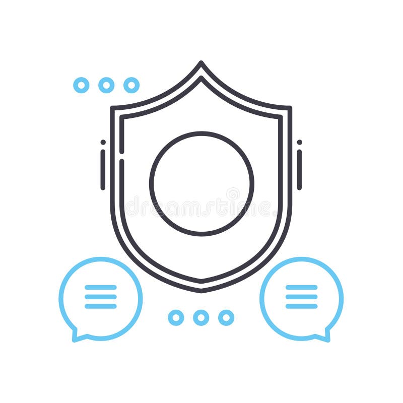 Encrypted Messaging Line Icon, Outline Symbol, Vector Illustration ... Encrypted Messaging Line Icon, Outline Symbol, Vector Illustration ...