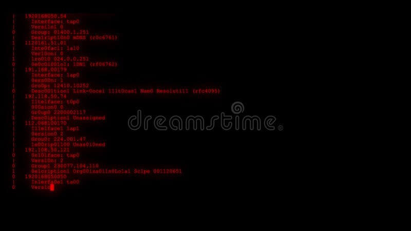 Encrypted Programming Security Hacking Code Data Flow Stream on Display New Quality Numbers ...