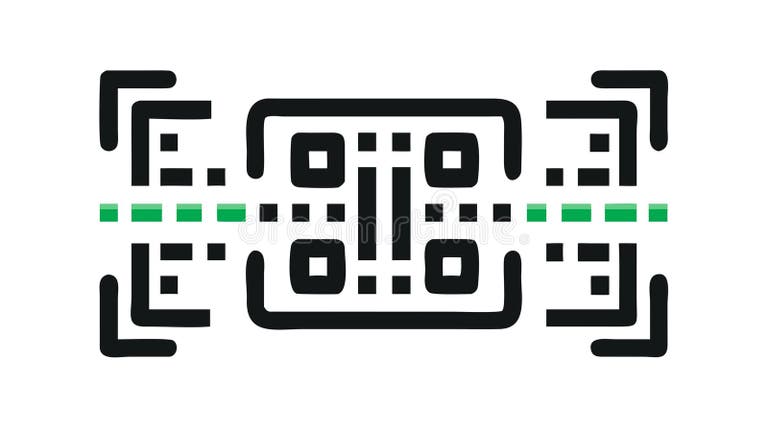 Encrypted QR Code with Secure Scan Icon, Vector Design Generative AI ...