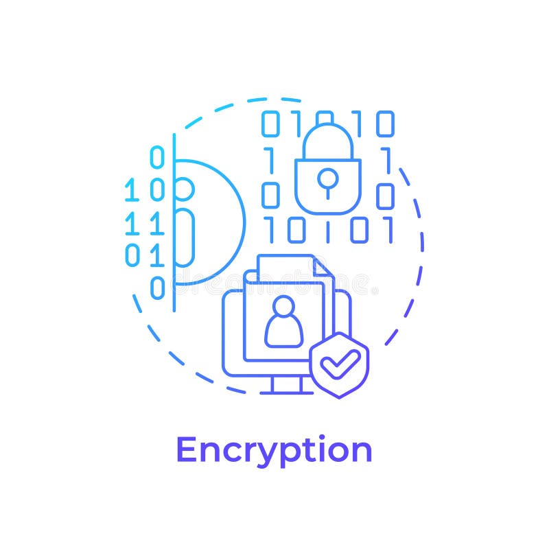 Encryption Blue Gradient Concept Icon Stock Illustration - Illustration ... Encryption Blue Gradient Concept Icon Stock Illustration - Illustration ...