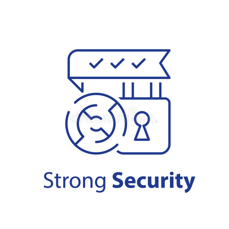 Encryption Concept, Strong Security, Padlock and Round Labyrinth ...
