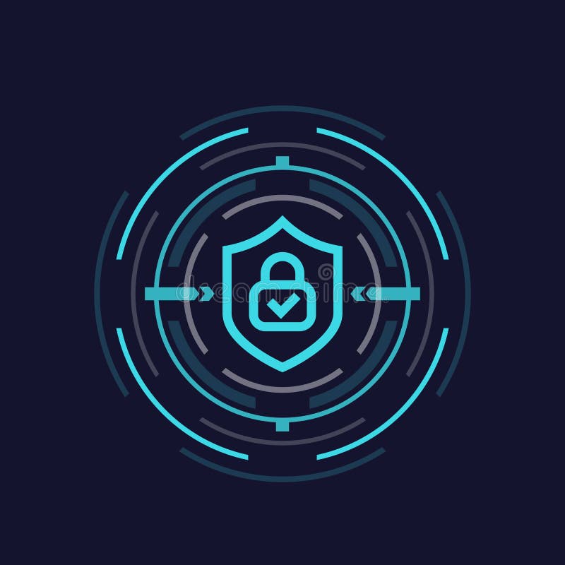 Encryption concept, vector stock vector. Illustration of protection ...