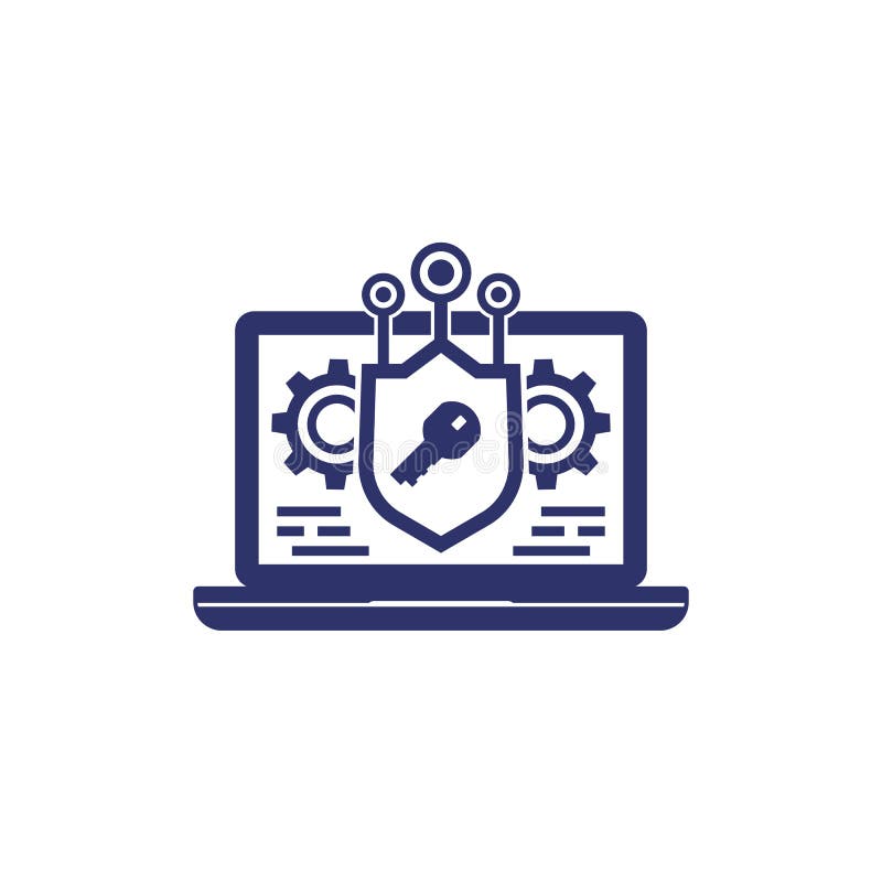Encryption and Data Protection, Privacy Icon Stock Vector ...