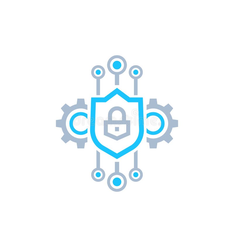 Encryption and Encrypted Data Vector Icon Stock Illustration ...