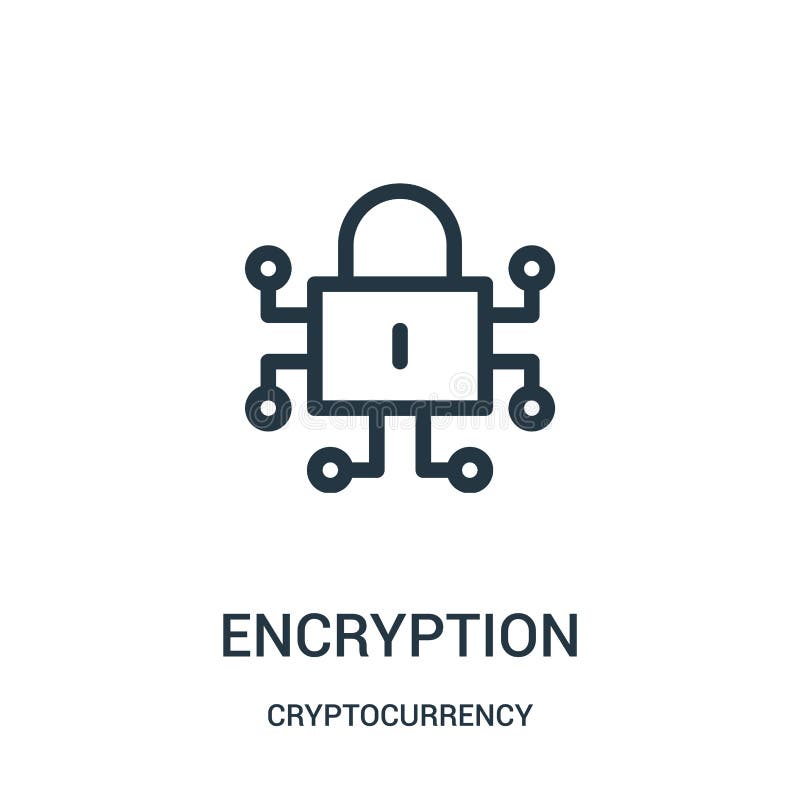 Encryption Linear Icon. Modern Outline Encryption Logo Concept O Stock ...