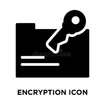 Encryption Icon Vector Isolated on White Background, Logo Concept of ...