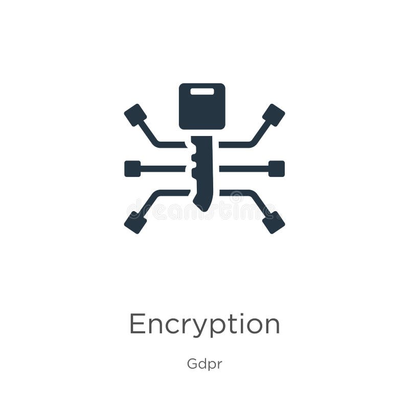 Encryption Icon Vector. Trendy Flat Encryption Icon from Gdpr ...