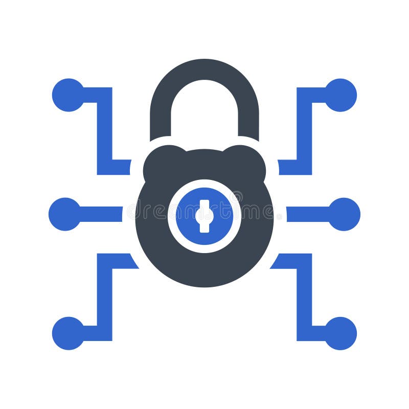 Encryption Security Icon stock vector. Illustration of safety - 196719985