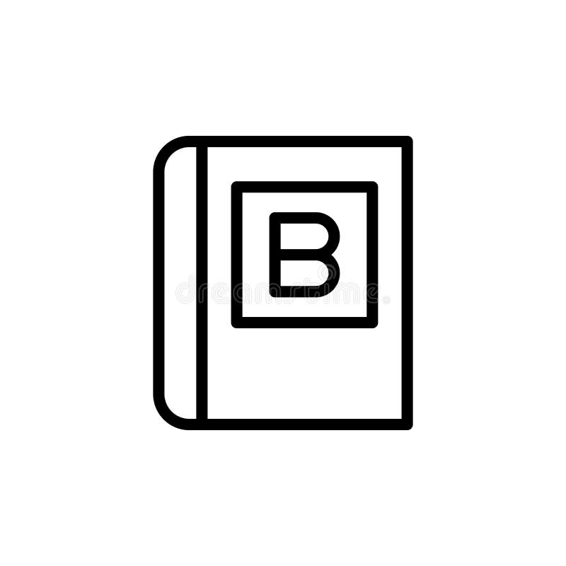 Encyclopedia Icon. Simple Line, Outline Vector Elements of Knowledge ...