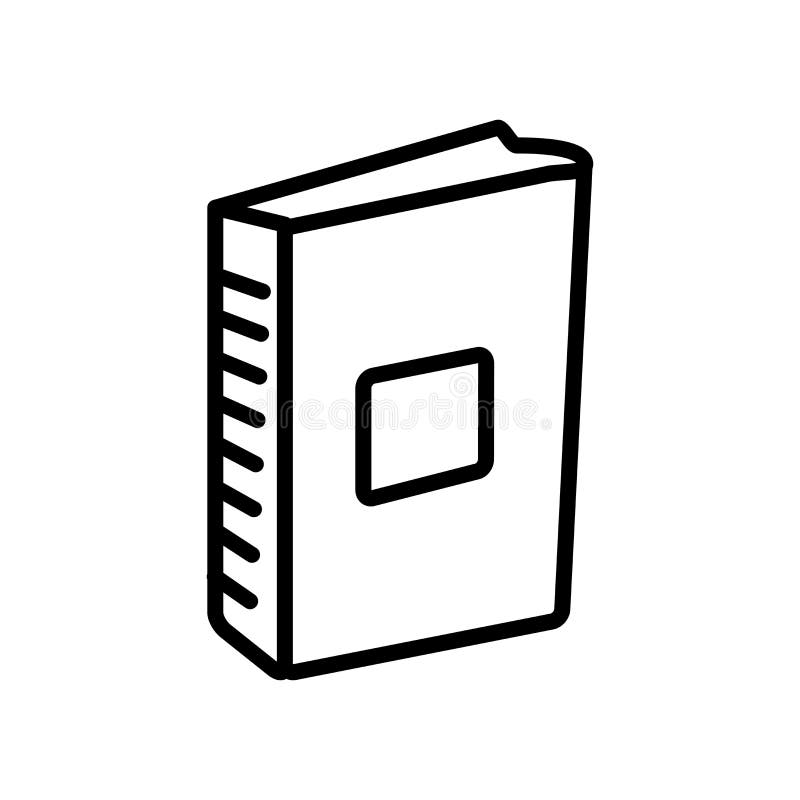 White Encyclopedia Icon Image Stock Illustration - Illustration of book ...