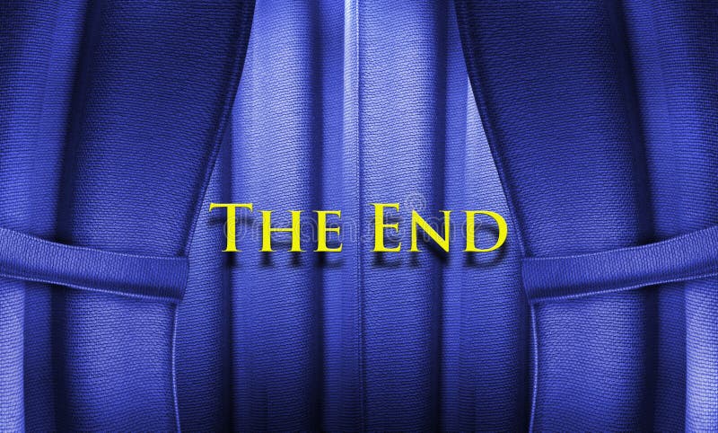 The end stock image. Image of wood, display, entertainment - 6302699