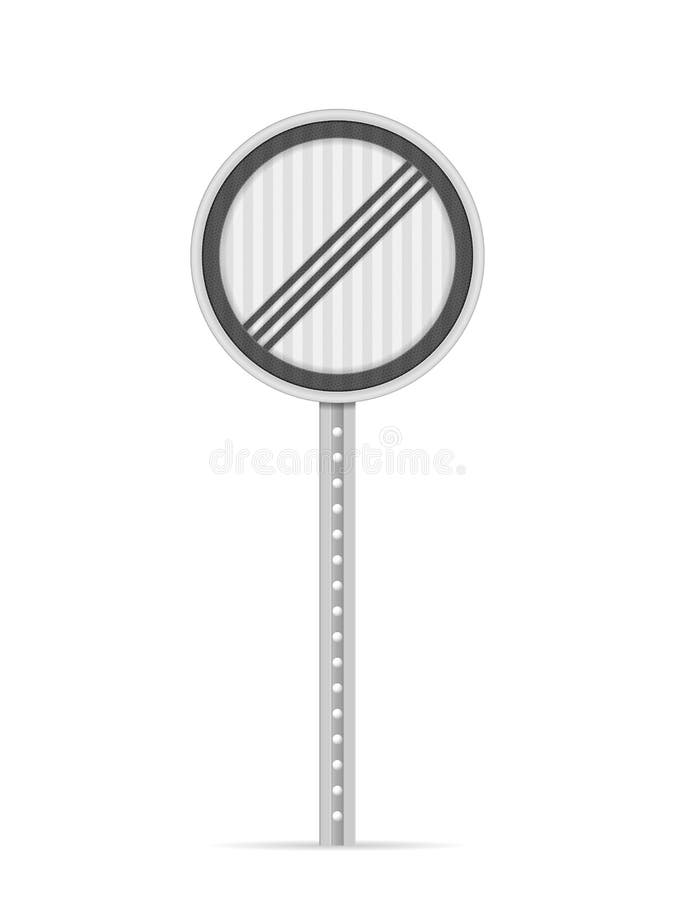 End of All Restrictions Road Sign Stock Vector - Illustration of ...