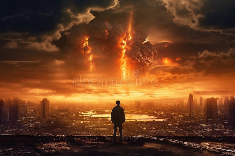 The End of All Things. Watching the Apocalypse Unfold Stock ...