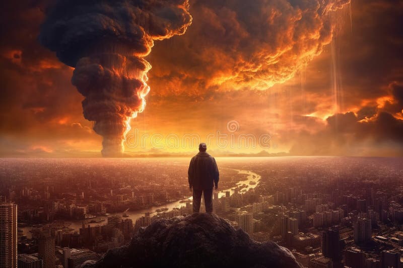 The End of All Things. Watching the Apocalypse Unfold Stock ...