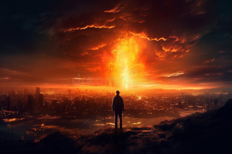 The End of All Things. Watching the Apocalypse Unfold Stock ...