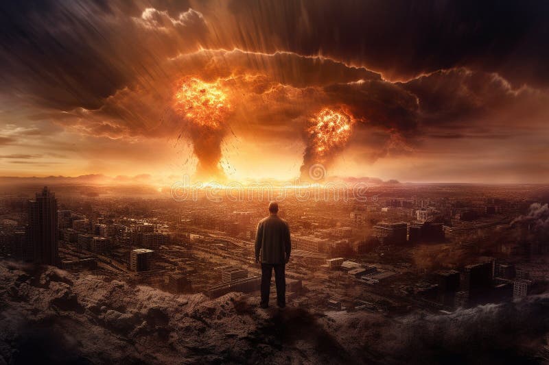 The End of All Things. Watching the Apocalypse Unfold Stock ...