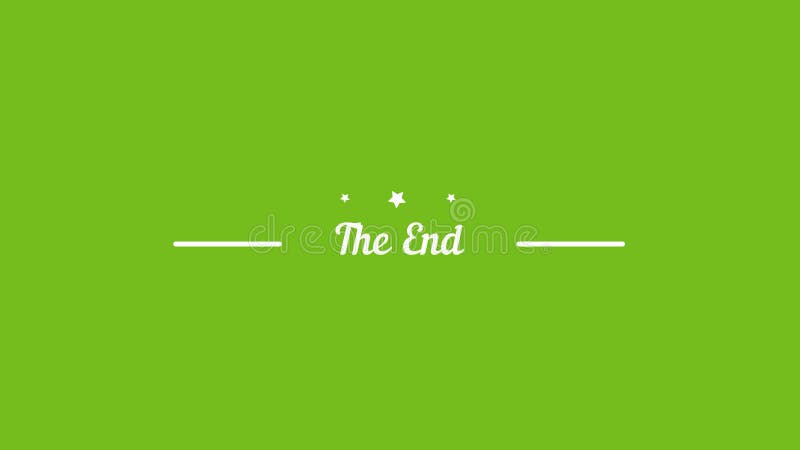 The End Animated Text with a Modern Twist Stock Footage - Video of ...