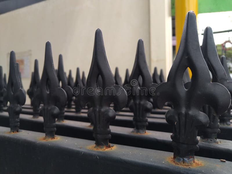 Black Iron Fence stock photo. Image of footwear, pointed - 274811746