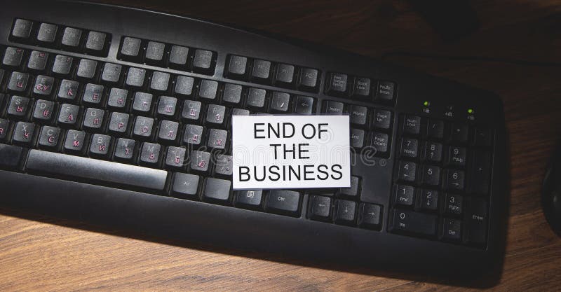 End of the Business. Business Concept Stock Image - Image of december ...