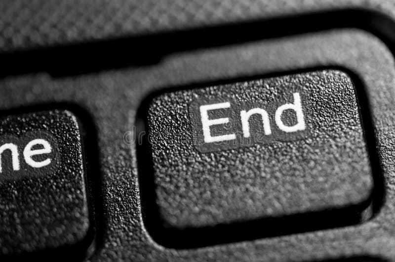 End button. stock image. Image of business, delete, internet - 101483901