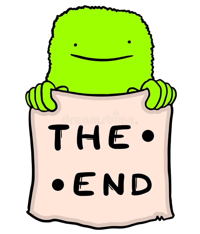 The end stock vector. Illustration of proclamation, order - 42139940