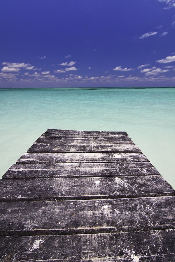End of the Dock in Paradise Stock Photo - Image of colorful, escape ...