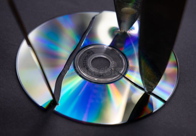 This is the End of Era of Optical Discs Stock Image - Image of round ...