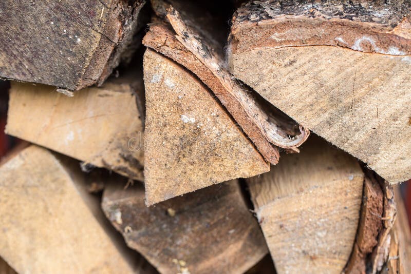 End Face of Logs in a Woodpile, Firewood Stock Photo - Image of pile ...
