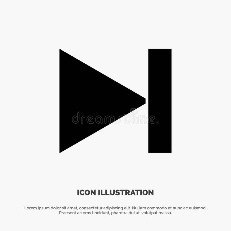 End, Forward, Last, Next Line Icon with 5 Steps Presentation ...