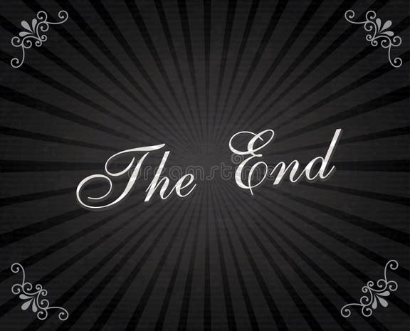 The end frame stock vector. Illustration of frame, seventh - 31116139
