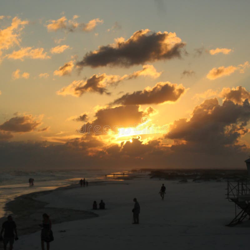 End of a Great Day Sunset Beach Stock Image - Image of sunset, great ...