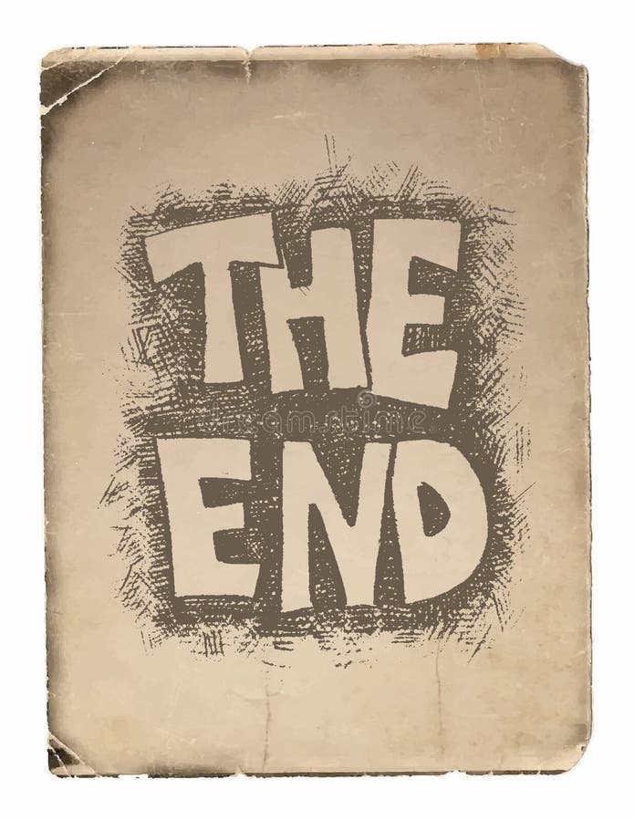 The end typography stock vector. Illustration of actress - 42612507