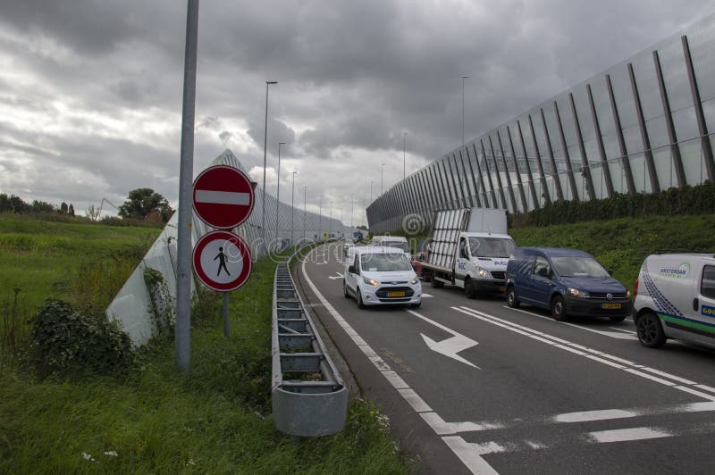 End A10 Highway at Amsterdam the Netherlands 2019 Editorial Image ...